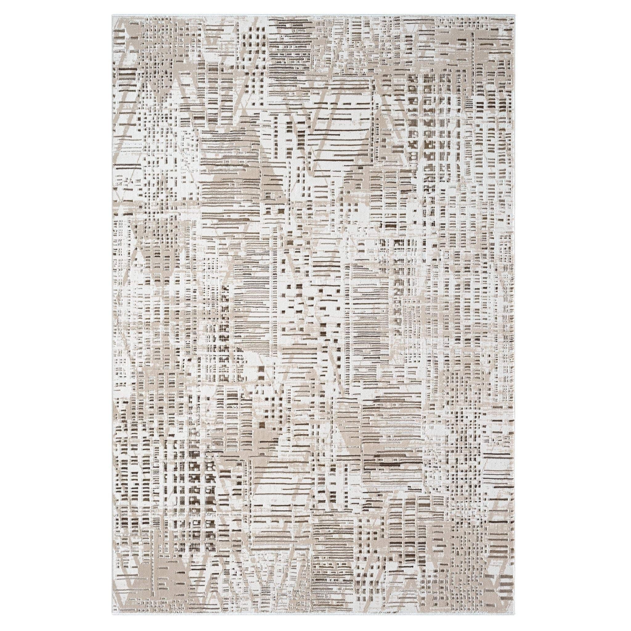 Abstract Modern Turkish Rugs 473 Taupe – Bazaar G Rugs N Gifts